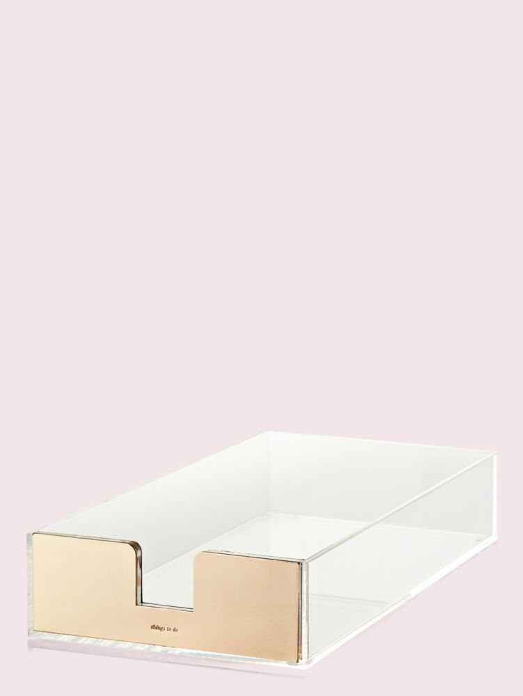 Strike Gold Desk Tray | Kate Spade New York