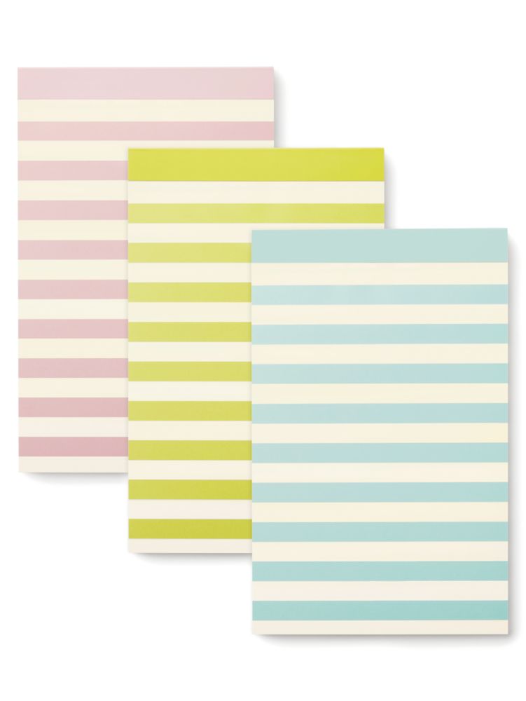 pastel stripe notepad set | Kate Spade New York