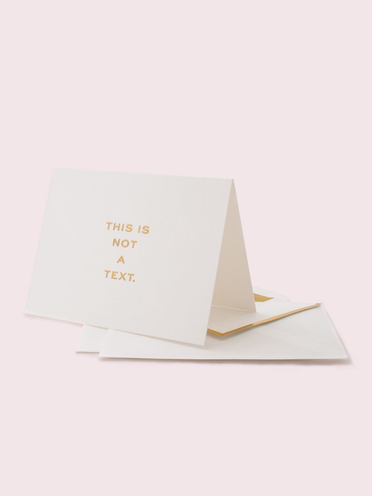 This Is Not A Text Notecard | Kate Spade New York