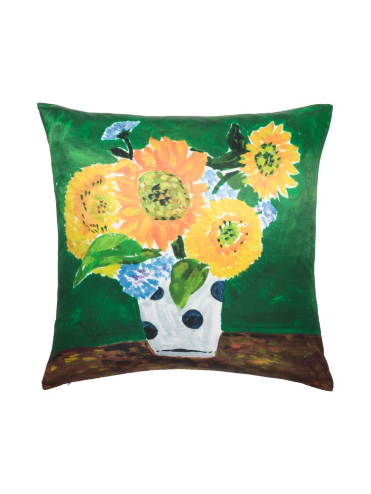 Sunflower Vase Decorative Pillow | Kate Spade New York