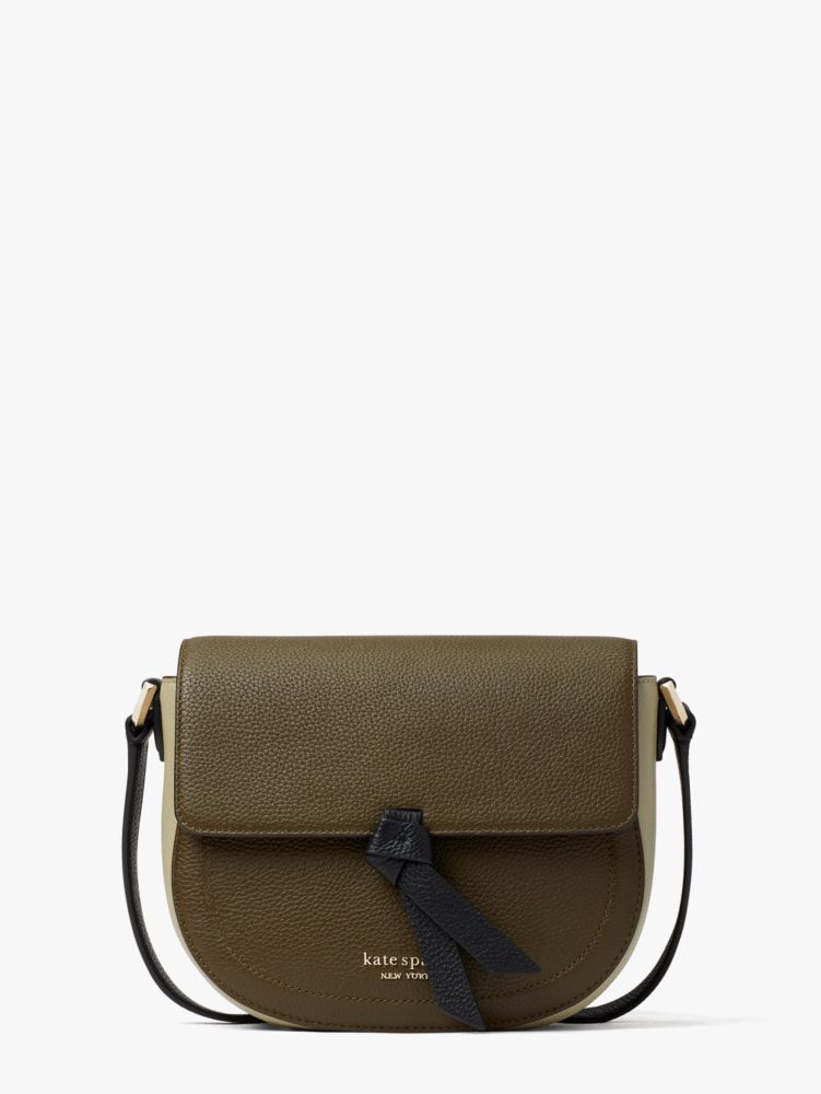 Knott Colorblocked Medium Saddle Crossbody | Kate Spade New York