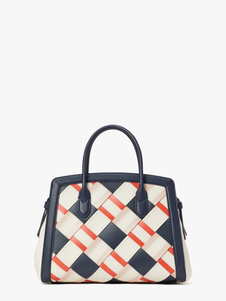 knott woven medium satchel | Kate Spade New York
