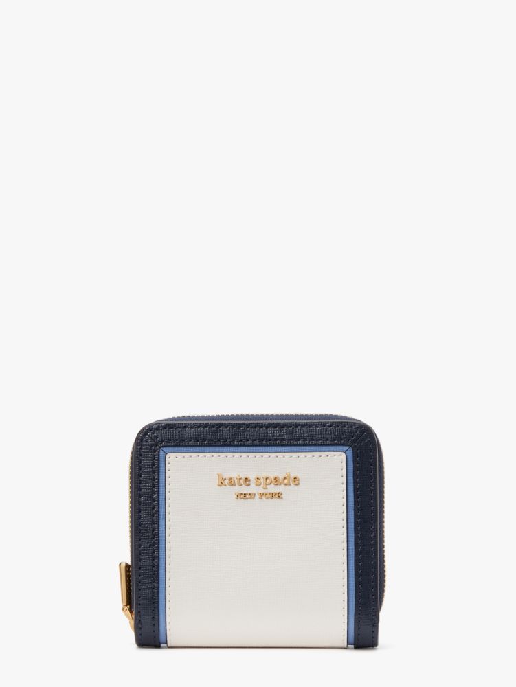 Morgan Colorblocked Small Compact Wallet | Kate Spade New York
