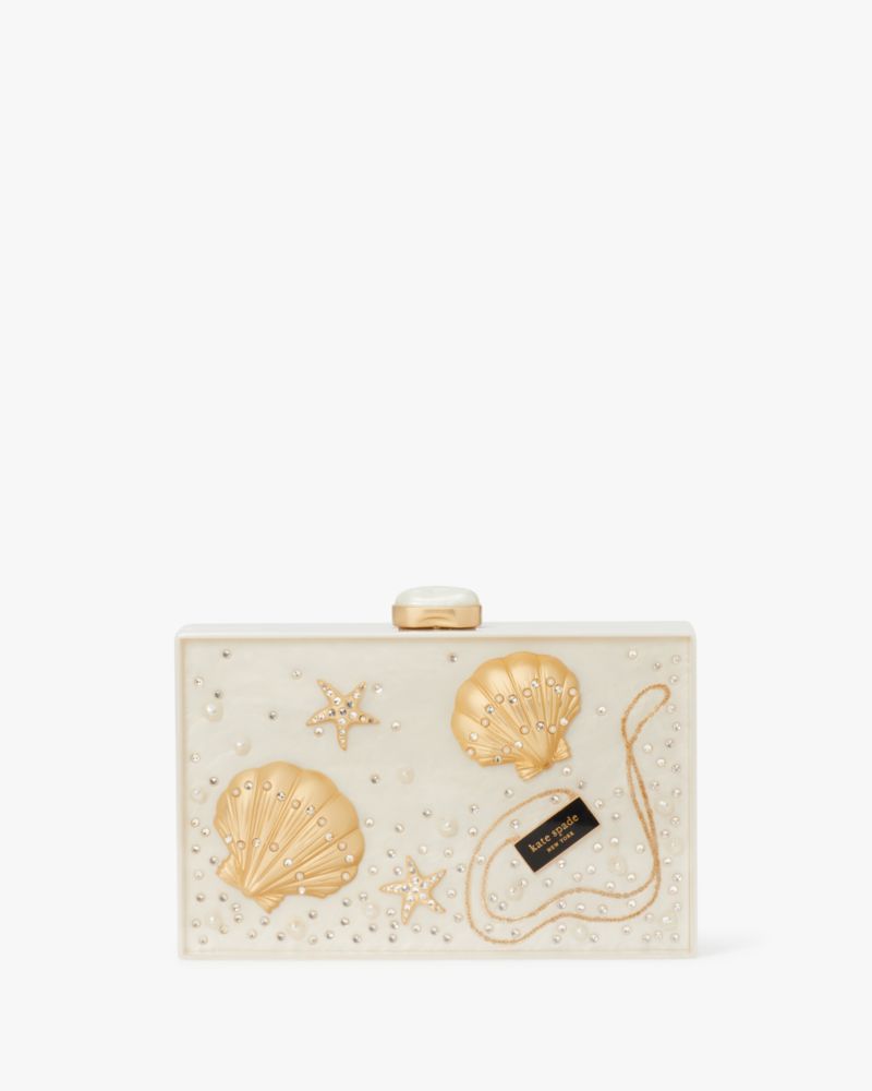 What The Shell Ocean Scene Resin Frame Clutch | Kate Spade New York