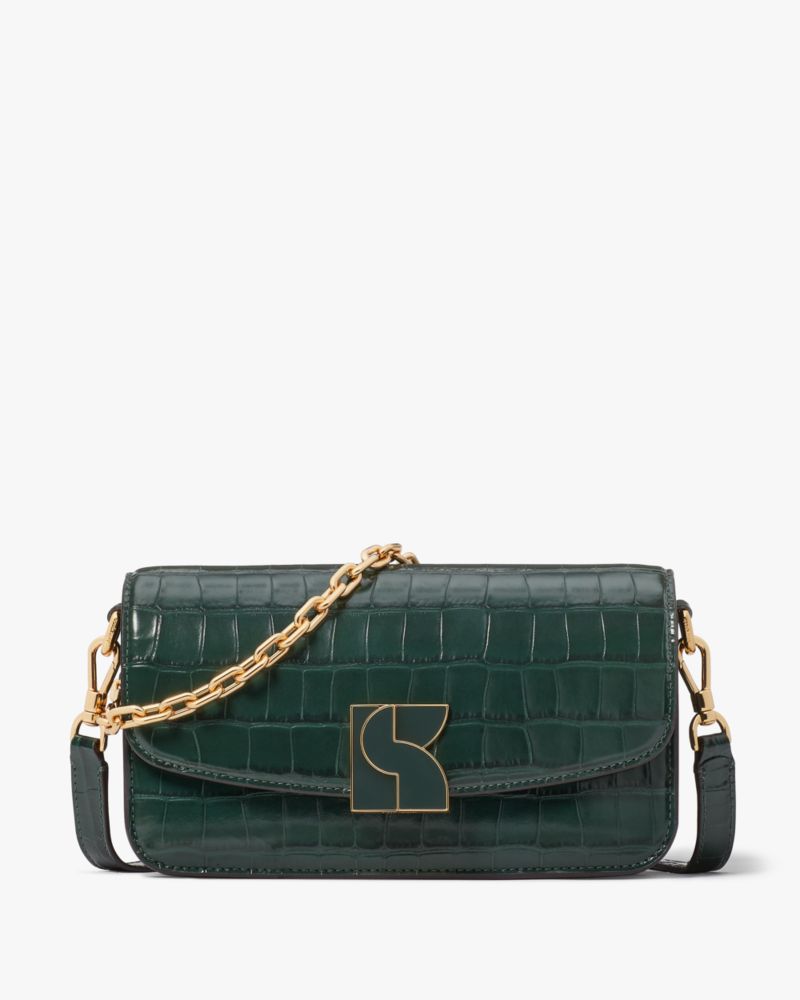Dakota Croc Embossed Small Crossbody | Kate Spade UK