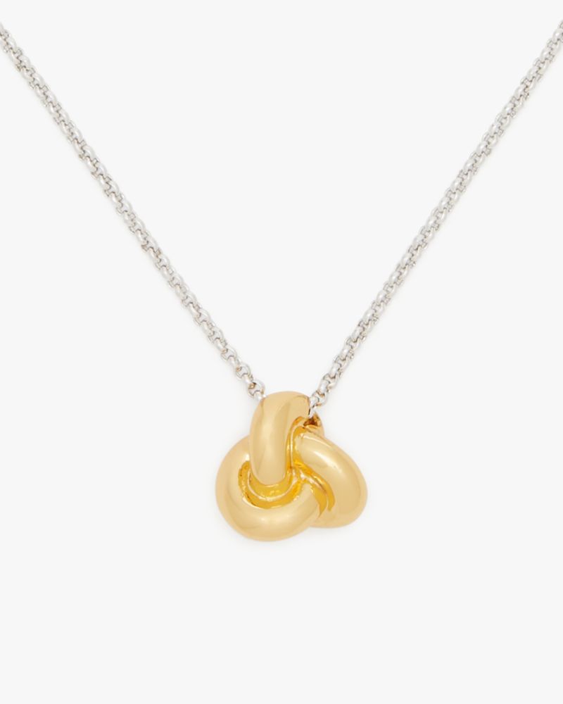 Kate Spade New York Double Knot Short Pendant Necklace Gold