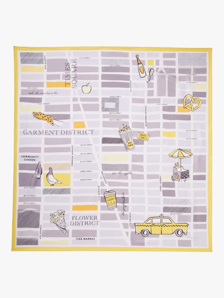 taxi square scarf | Kate Spade New York