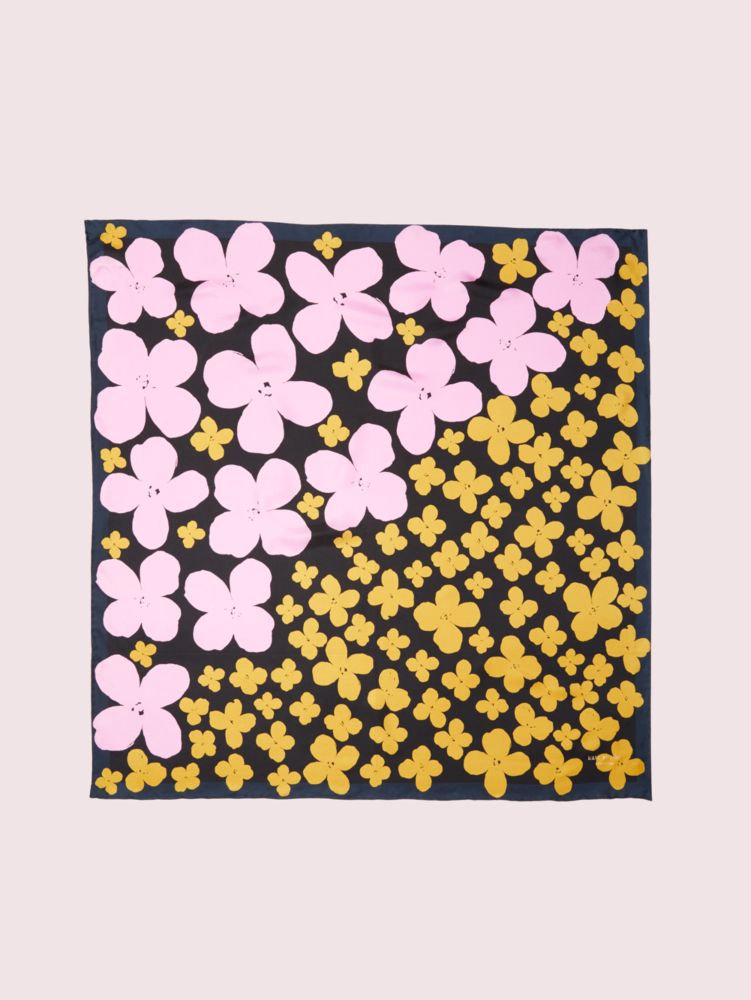 Shadow Floral Silk Square | Kate Spade New York