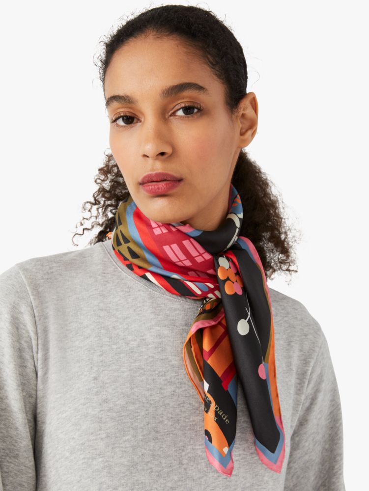 City That Never Sleeps Silk Square Scarf | Kate Spade New York