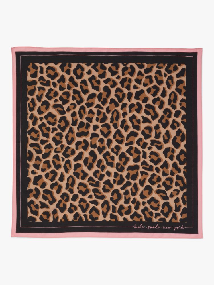Lovely Leopard Cotton Silk Bandana | Kate Spade New York