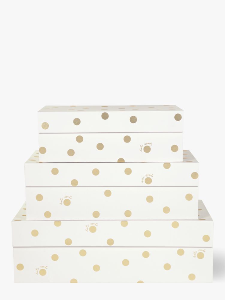 Gold Dot With Script Nesting Box Set | Kate Spade New York