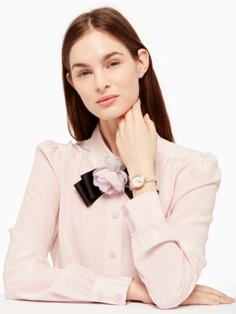 Pave Cat Mini Metro Watch | Kate Spade New York