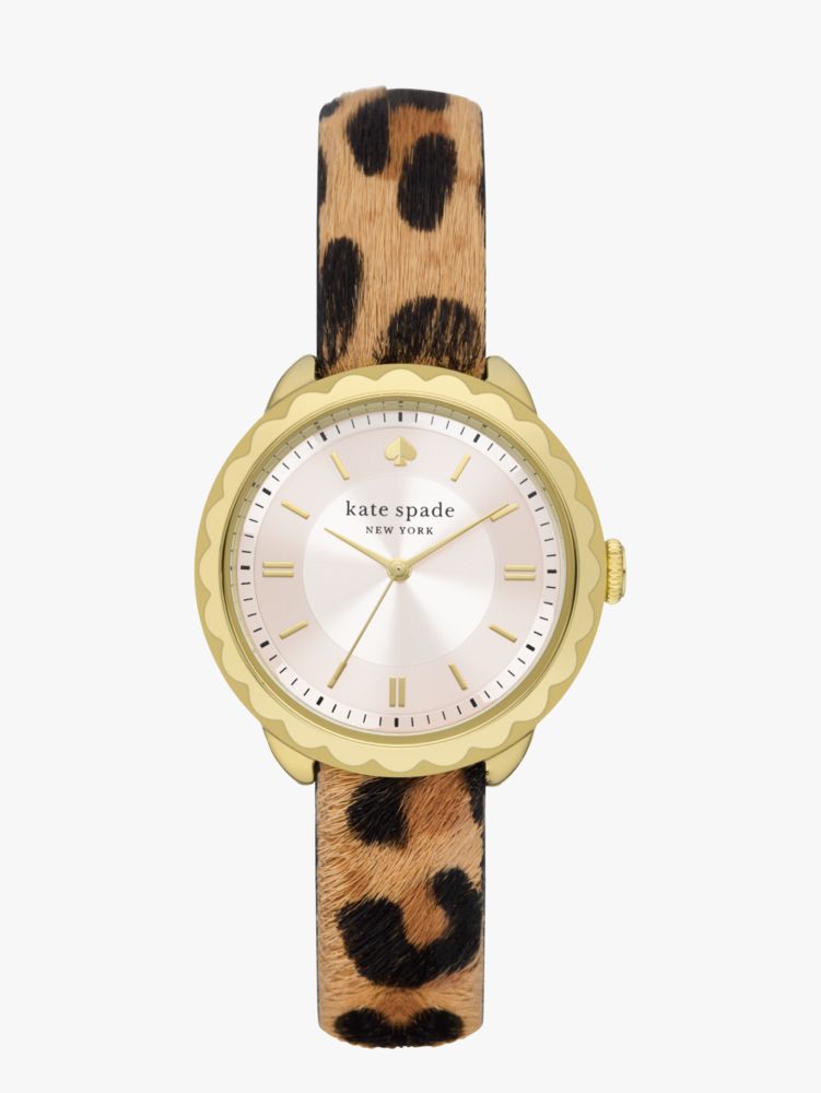 Morningside Leopard Faux Calf Hair Watch | Kate Spade New York