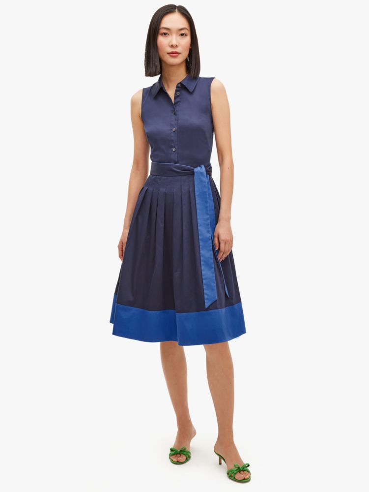 Poplin Colorblock Shirtdress | Kate Spade New York