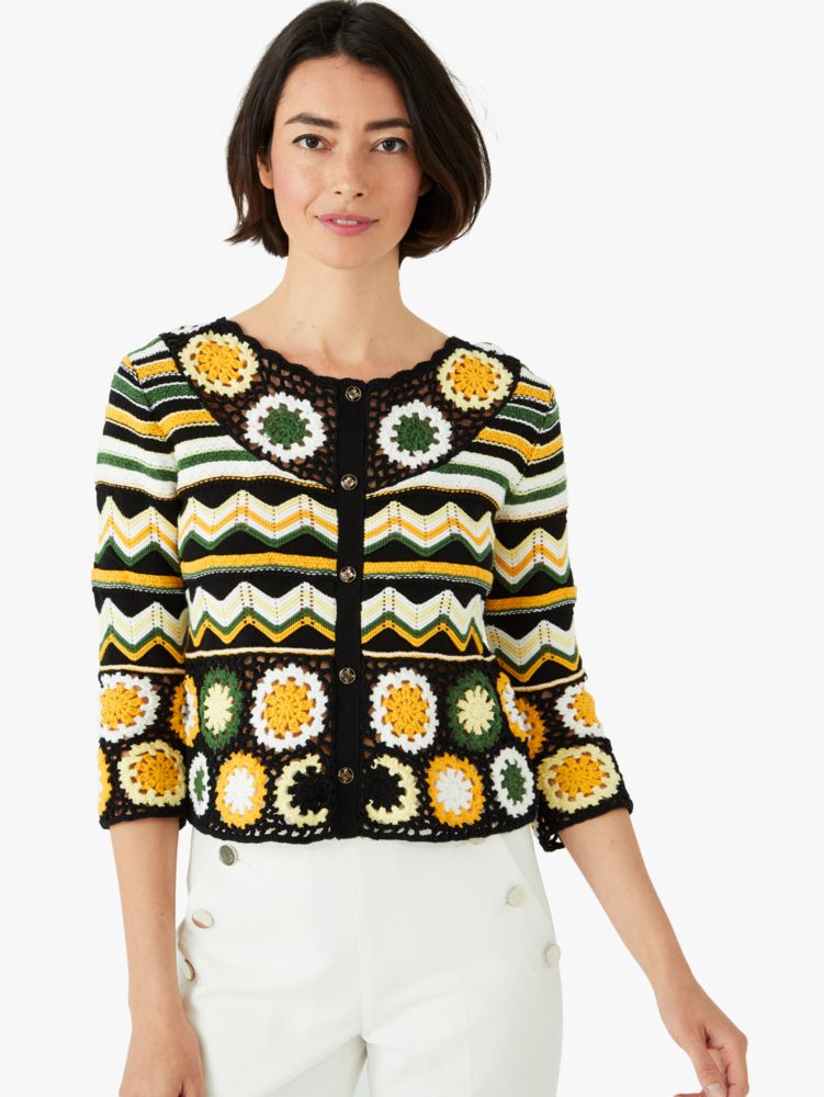 daisy crochet cardigan | Kate Spade New York