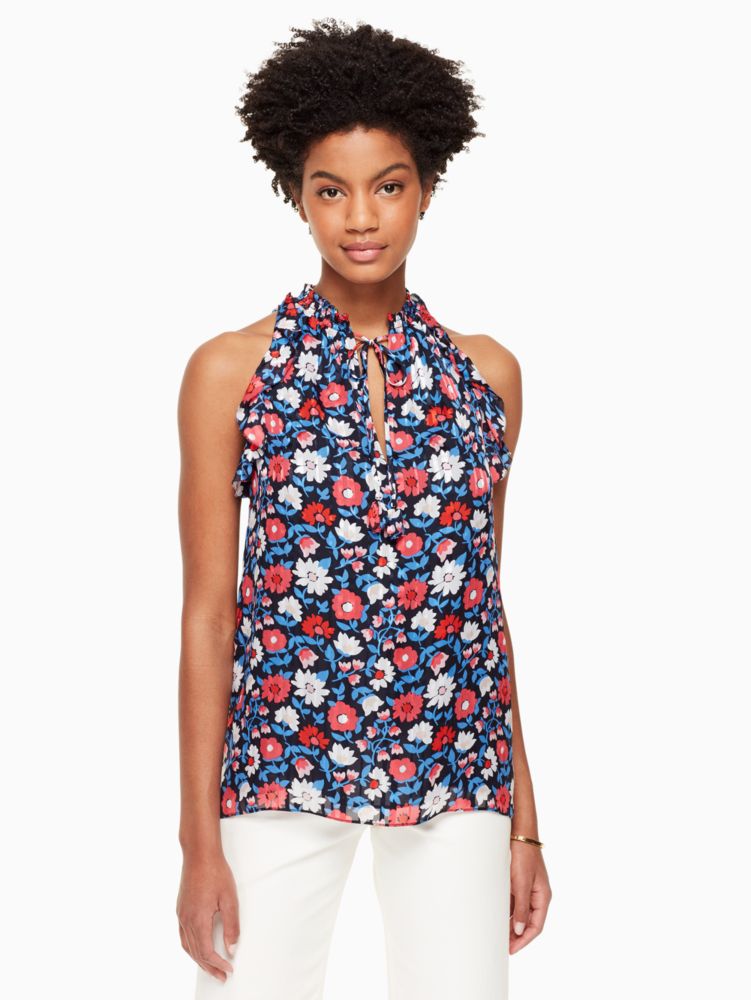 Daisy Satin Stripe Top | Kate Spade New York