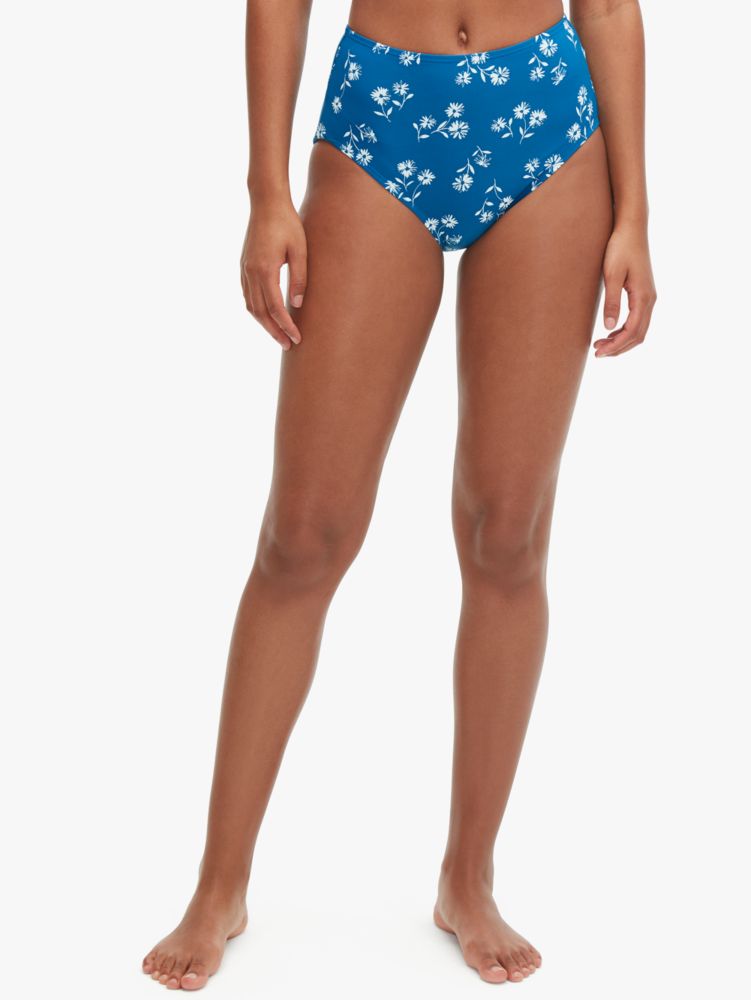 Dandelion Floral High Waist Bikini Bottom Kate Spade New York