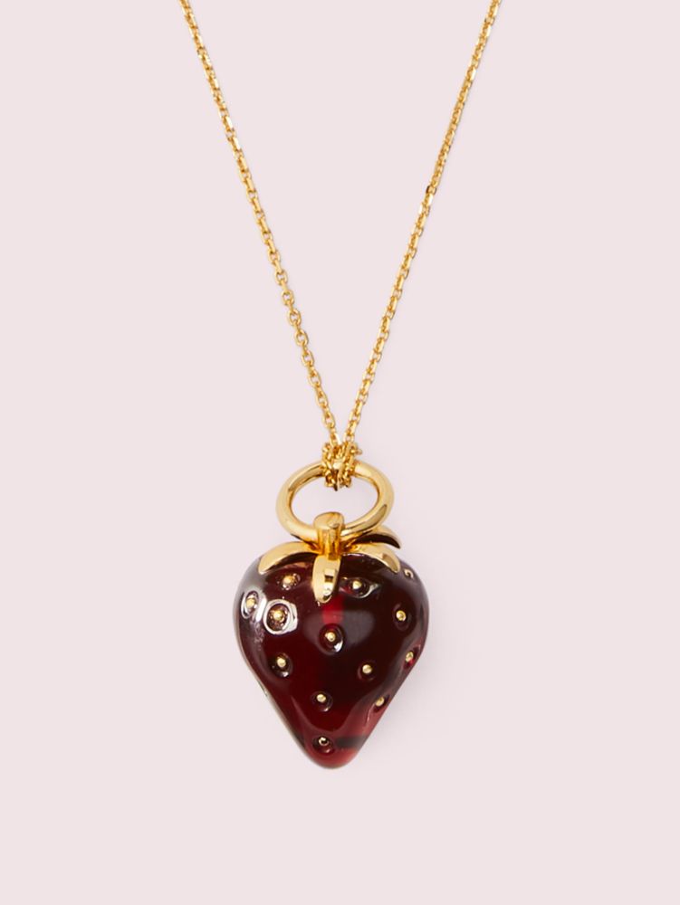 Tutti Fruity Strawberry Mini Pendant | Kate Spade New York