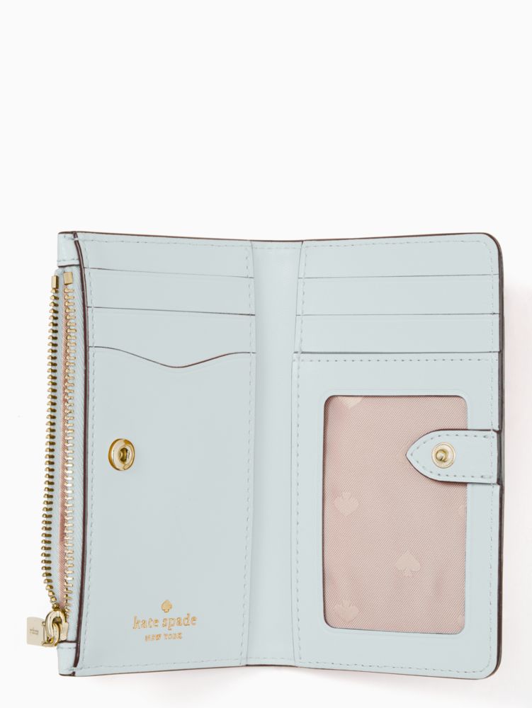Kate Spade Leila Medium Compact Bifold Wallet Hazy Morning - munimoro ...